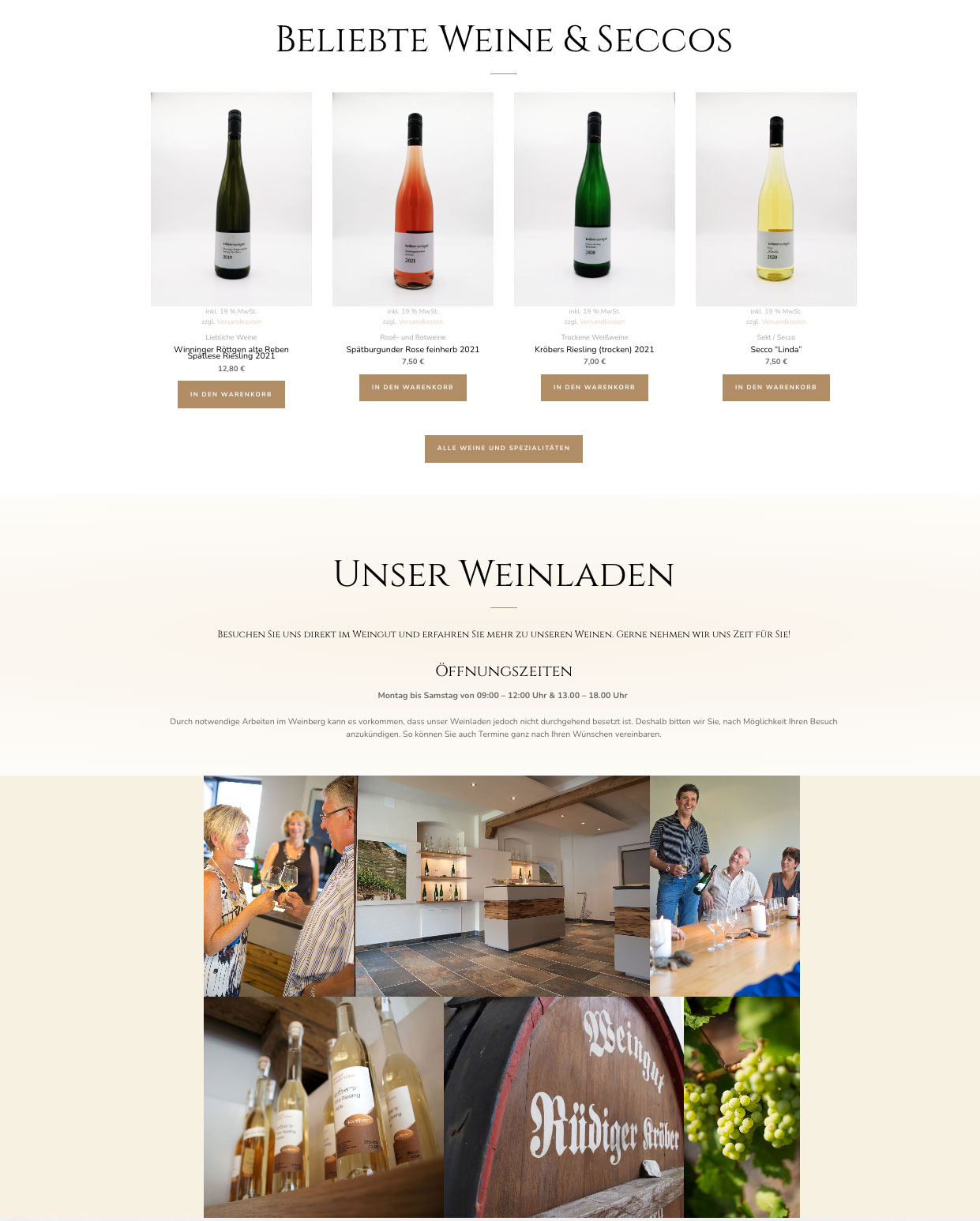 Unsere Neue Webseite Ist online - Weingut Kröber